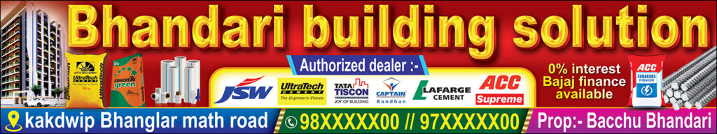 Building Builders Bricks Cement Steel TMT Bar Hardware Shop Banner ...