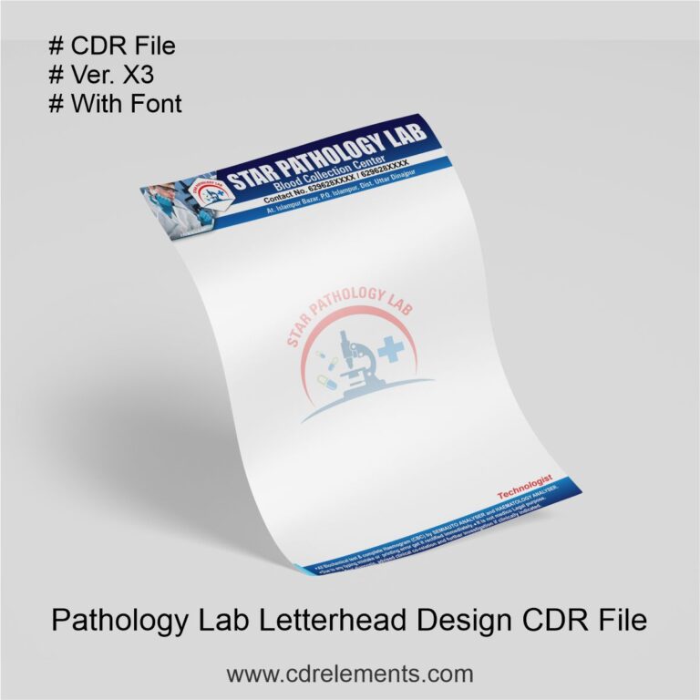 Pathology Lab Letterhead Design CDR File | Diagnostics Lab Pathology ...