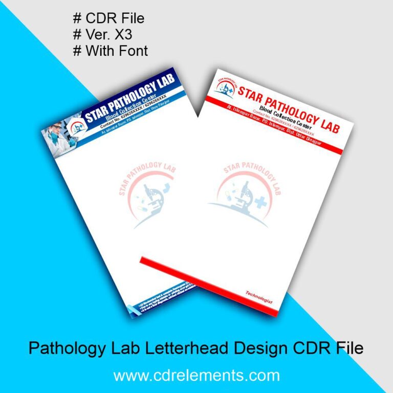 Pathology Lab Letterhead Design CDR File | Diagnostics Lab Pathology ...