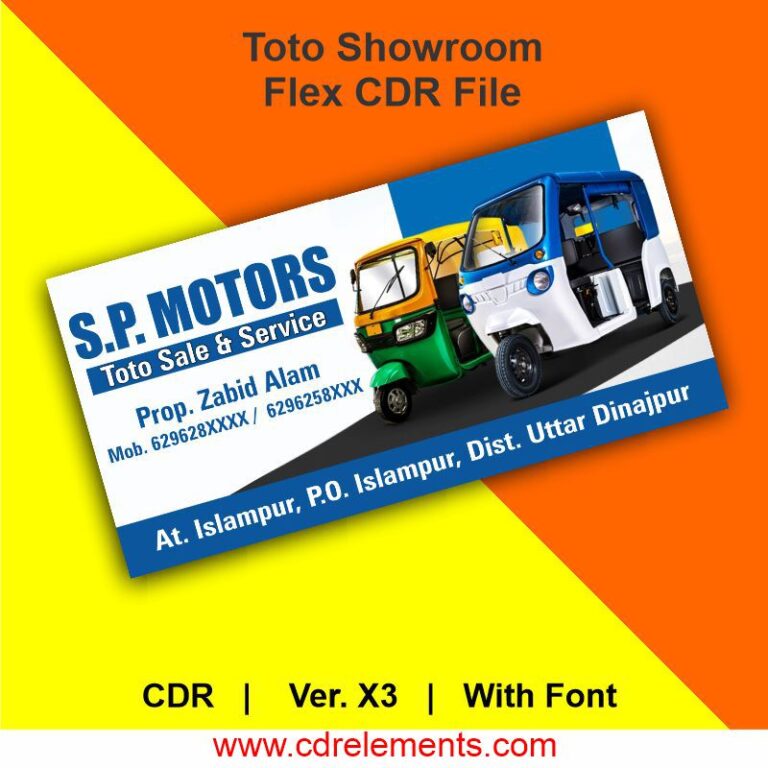 Toto Showroom Flex CDR File » Cdrelements.com