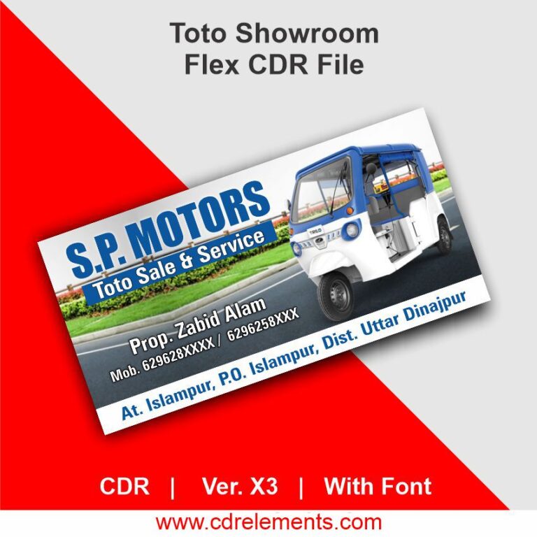 Toto Showroom Flex CDR File » Cdrelements.com