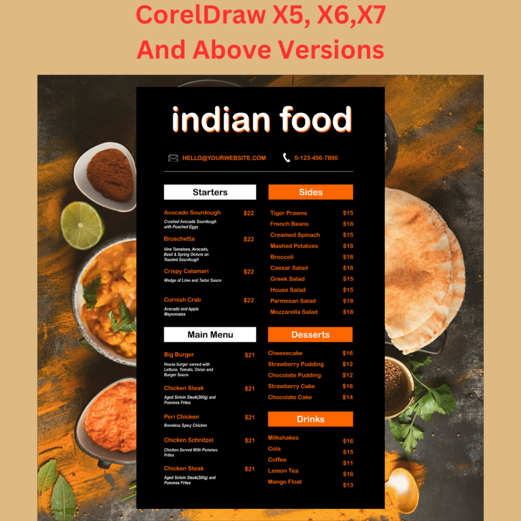 Menu Card M-4 » Cdrelements.com