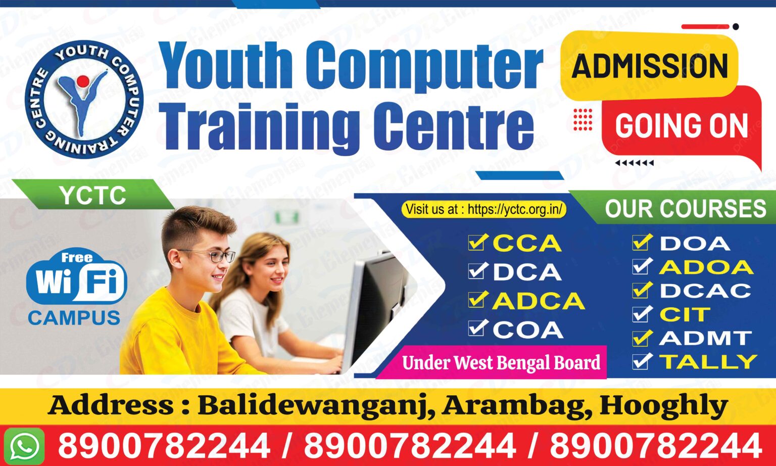 Computer Training Center Banner_____5x3 PSD » Cdrelements.com