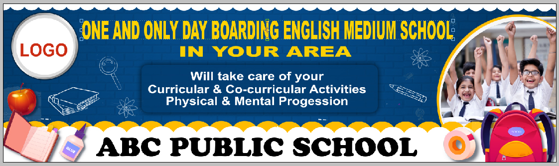 School Flex Psd File » Cdrelements.com