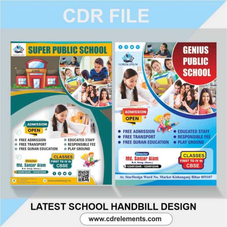LATEST SCHOOL HANDBILL DESIGN » Cdrelements.com