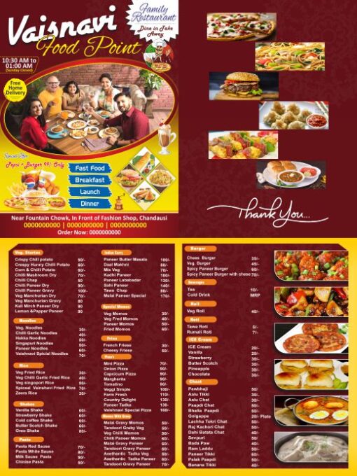 Best Restaurants Menu Card Design CDR File » Cdrelements.com
