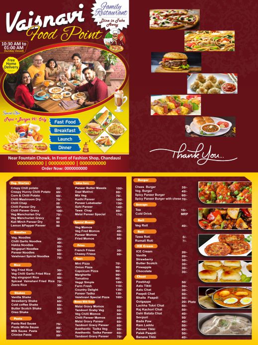Best Restaurants Menu Card Design CDR File » Cdrelements.com