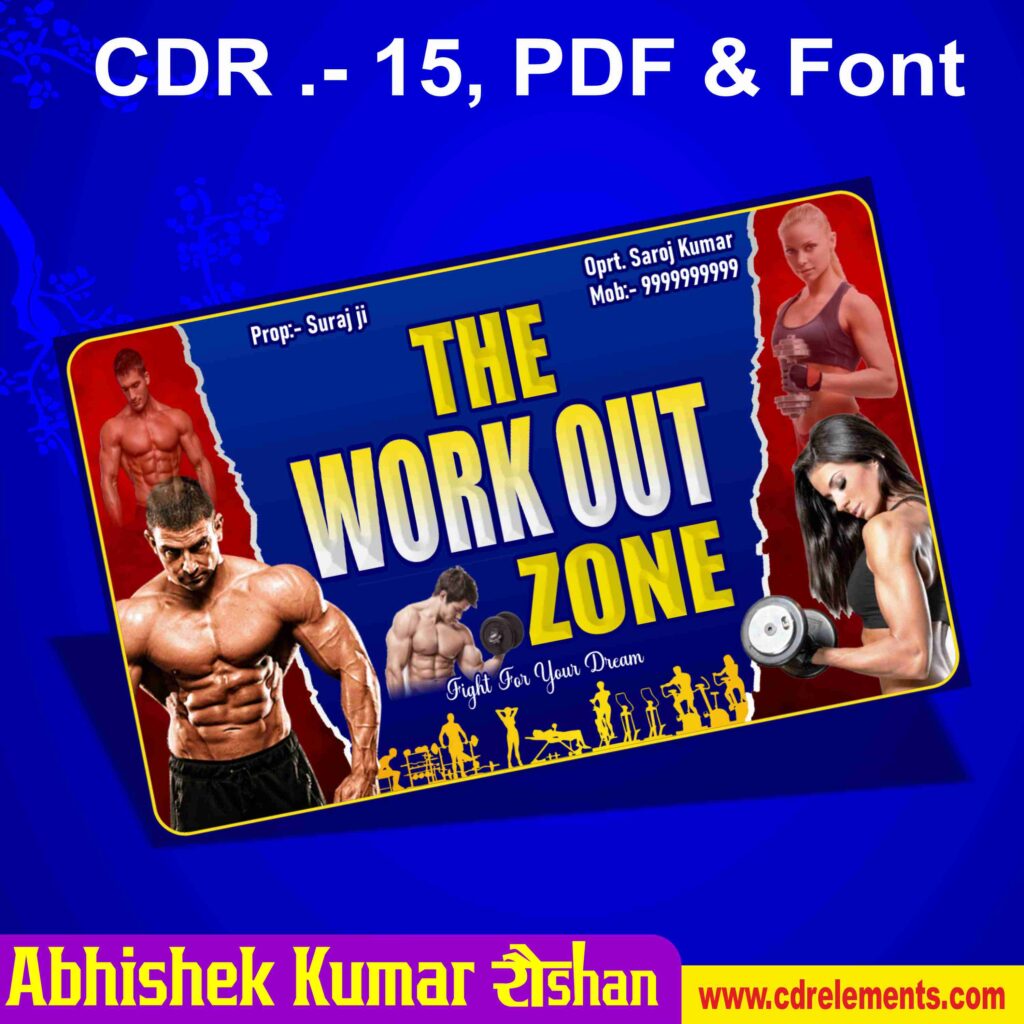 Latest And Best ZYM/Workout Banner Design » Cdrelements.com