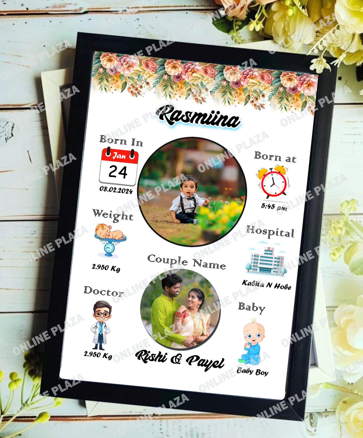 BABY Photo Frame Design PSD 8X12_ON » Cdrelements.com
