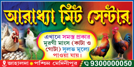 Meat Chicken Egg Motton Shop Visiting Card Banner Design PSD 6 × 3 Ft ...