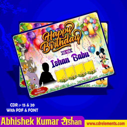 Latest And Best Happy Birthday Banner Design » Cdrelements.com