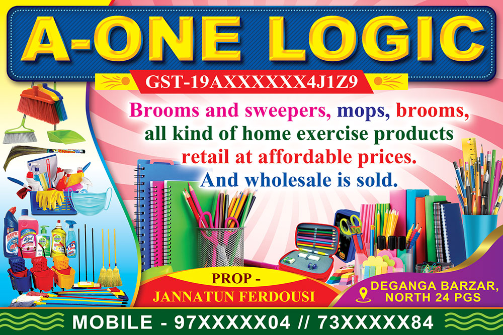 Book Gift Varity Paper Notebook Shop Banner Design PSD 3x2 Ft_1920 ...