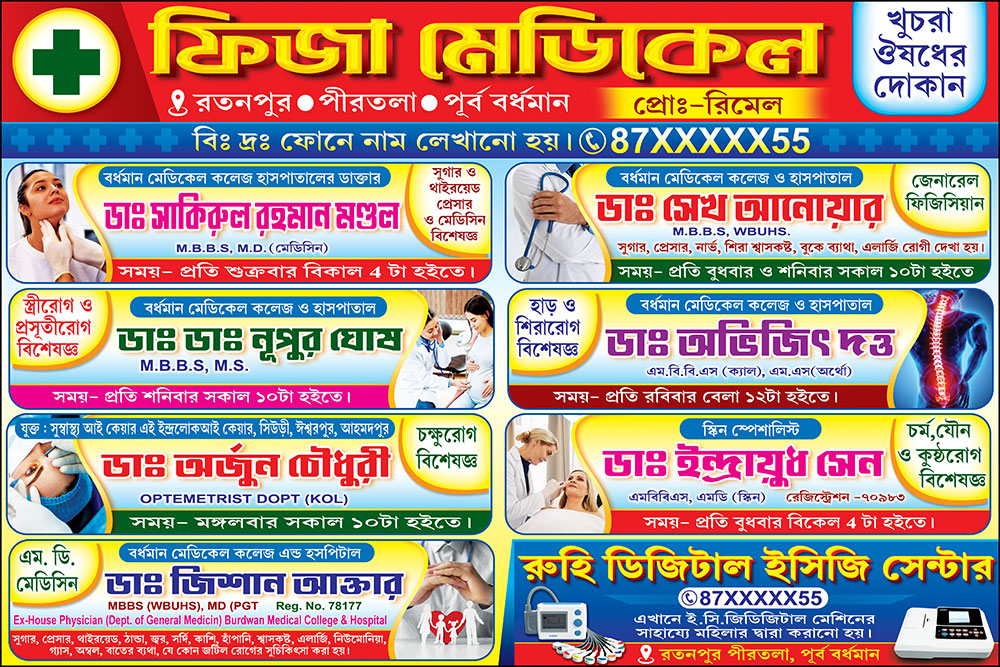 Medicine Pharmacy Doctor List Banner Design PSD 6x4 Ft - PMC ...