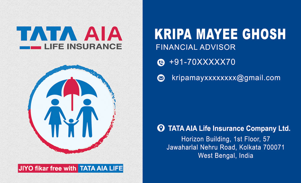 TATA AIA Insurance Agent Visiting Card Design PSD 89x54 Mm_1966 - PMC ...