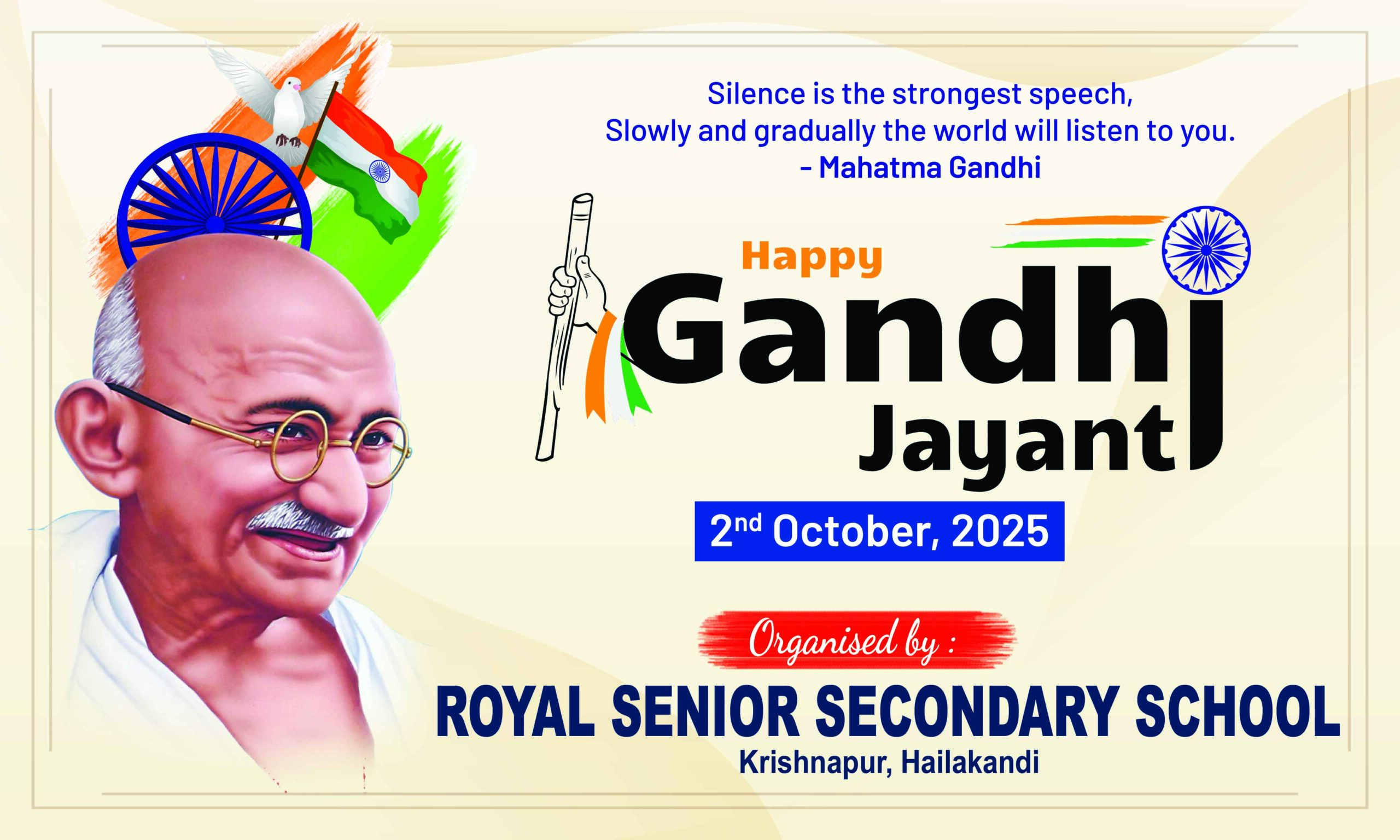 Gandhi Jayanti Banner Design ____ NCC:0038 » Cdrelements.com